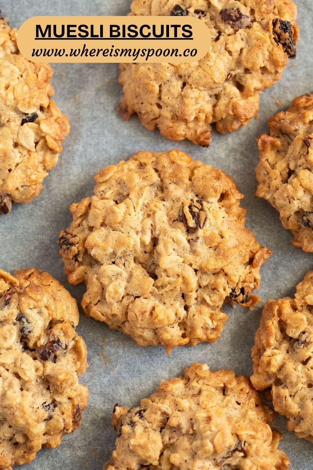 Homemade Muesli Cookies - Where Is My Spoon