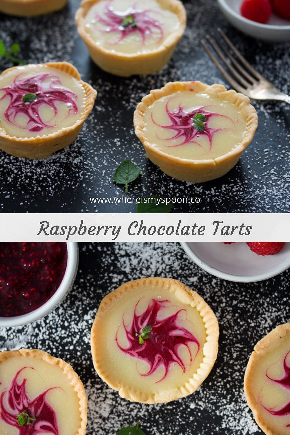 Raspberry Tartlets – Mini White Chocolate Tarts - Where Is My Spoon