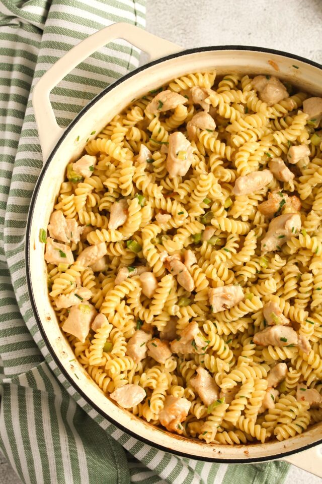 Chicken Fusilli Pasta Recipe (with Feta)