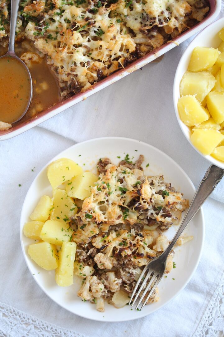 Ground Beef Cauliflower Casserole - Where Is My Spoon