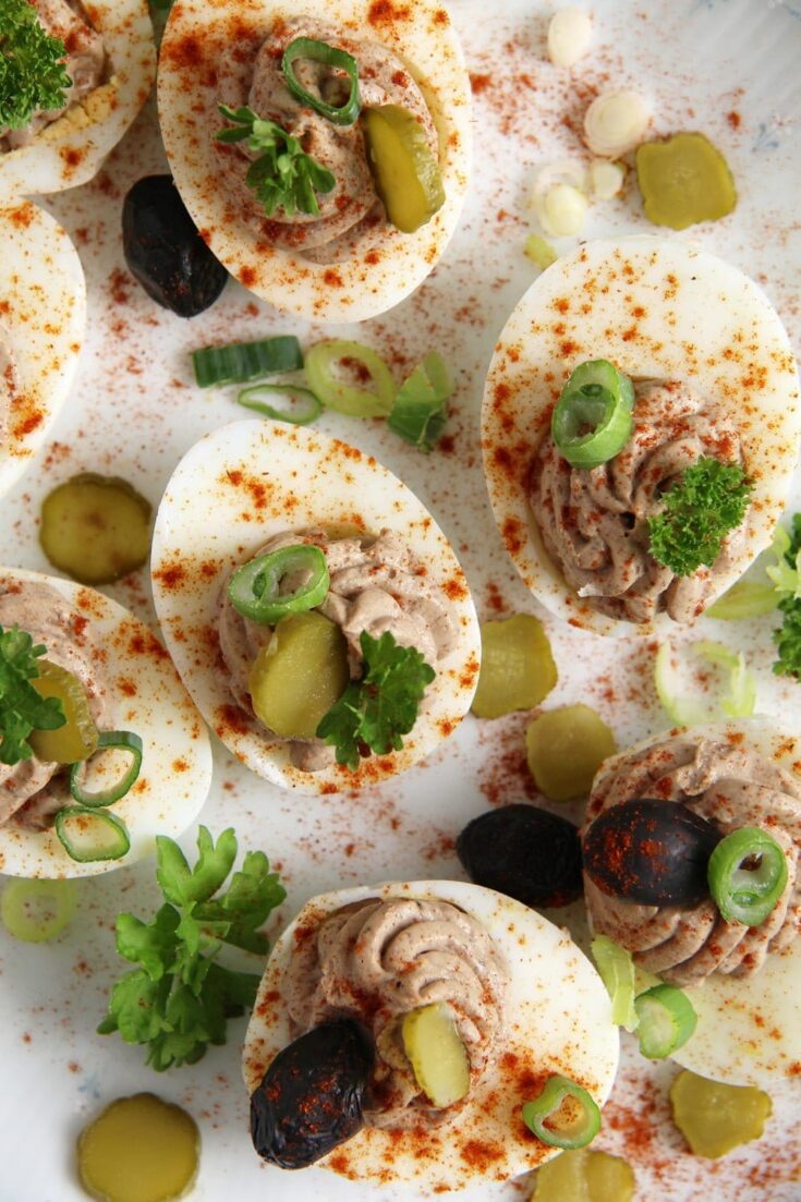 Romanian Deviled Eggs (with Liver Pate) - Where Is My Spoon