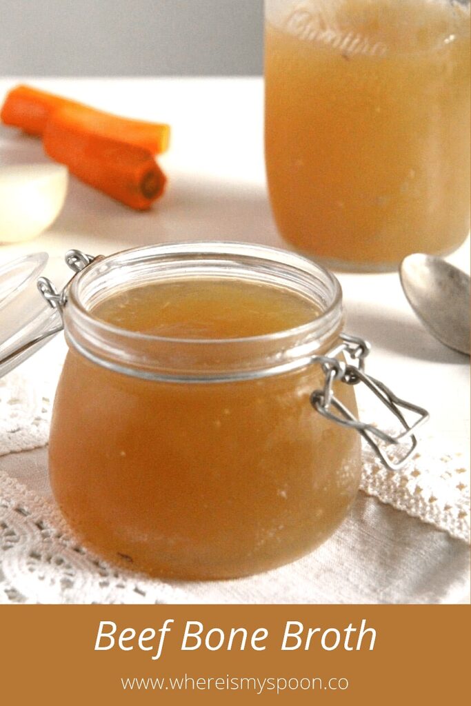 Organic Beef Bone Broth Recipe (Stove Top and Crockpot)