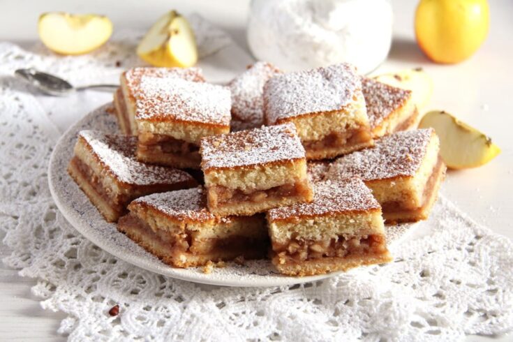 Stewed Apple Cake (Tray Bake) - Where Is My Spoon