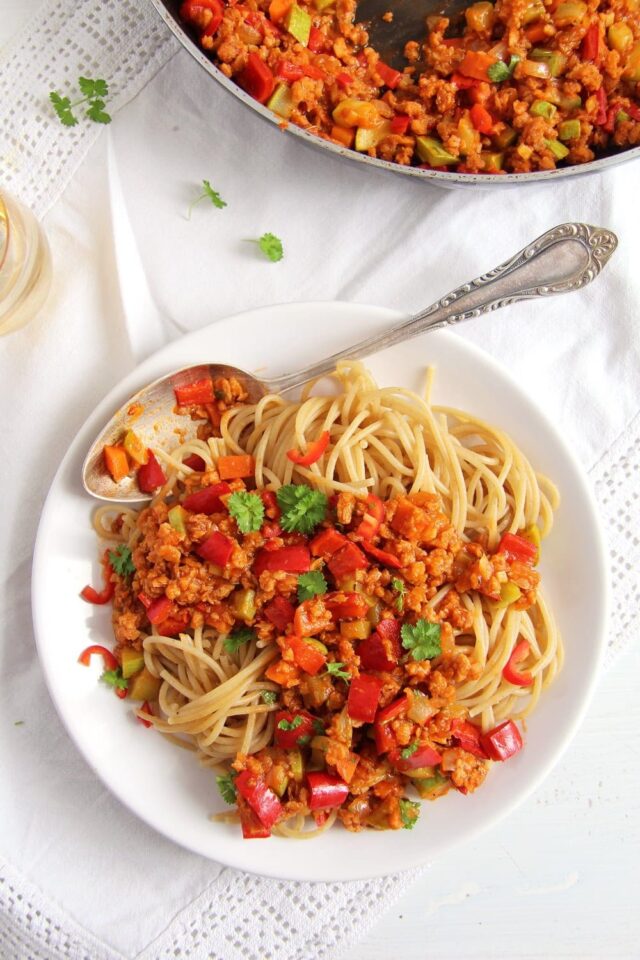 Soya Spaghetti Sauce (with Soya Granules and Vegetables)