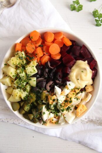 Salad Russe - Russian Salad Recipe - Where Is My Spoon