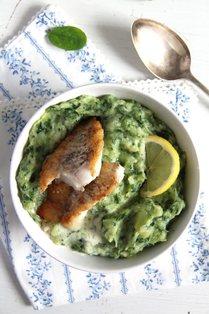 Creamy Spinach Mashed Potatoes