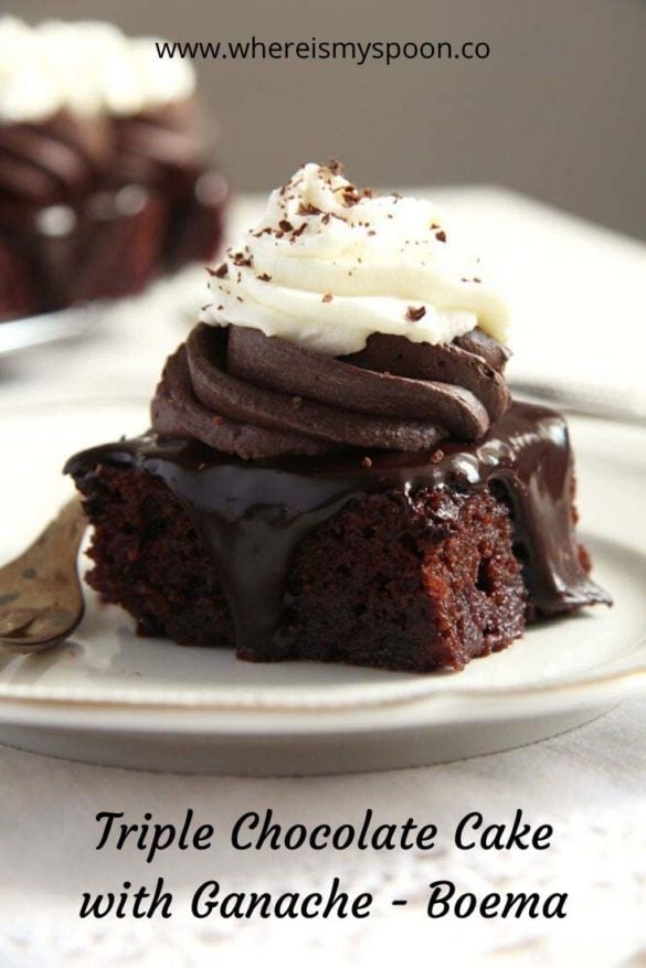 Traditional Romanian Chocolate Cake with Ganache
