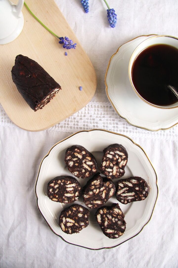 Biscuit Salami - Romanian Dessert Salam de biscuiti