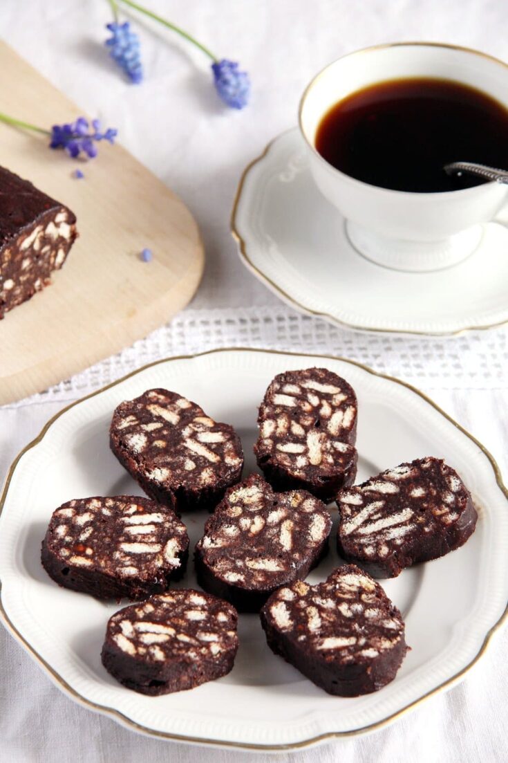 Biscuit Salami - Romanian Salam de biscuiti - Where Is My Spoon