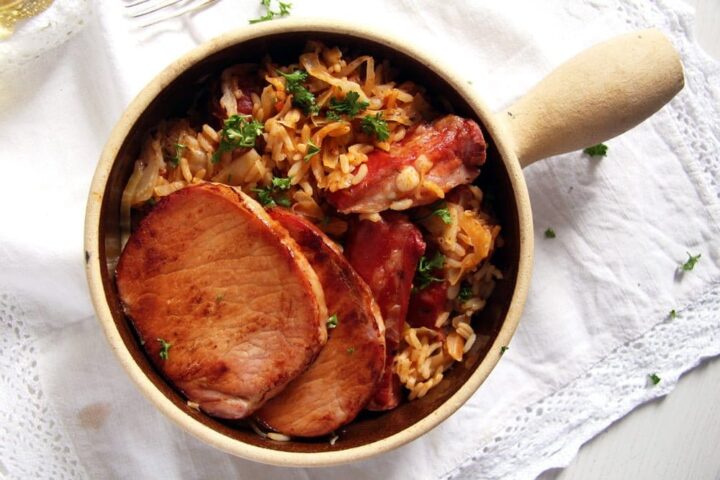 Gypsy Pork Stew (with Cabbage and Rice)