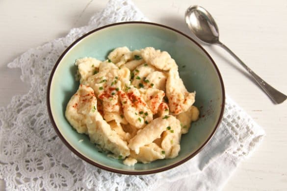 Nokedli - Hungarian Dumplings for Goulash or Paprikash