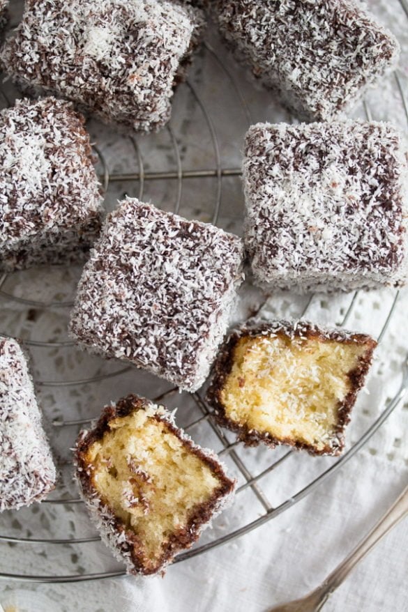 Australian Lamington Cake Recipe (Chocolate Coconut Squares)
