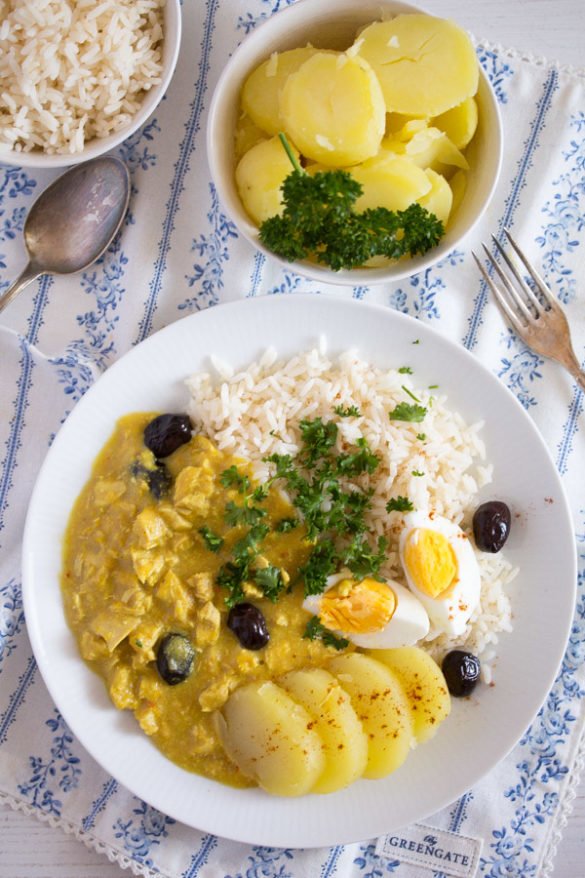 Aji de Gallina - Peruvian Chicken Stew - Where Is My Spoon