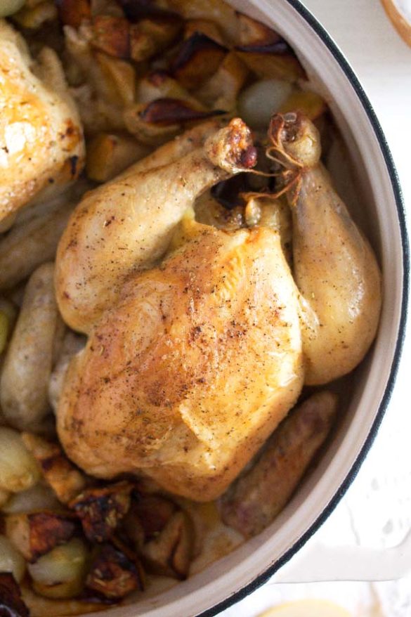 Apple Roasted Chicken (with Rosemary) - Where Is My Spoon