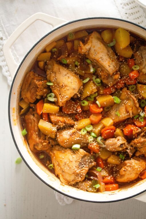 Spicy Korean Chicken Stew with Potatoes (Asian Stew)