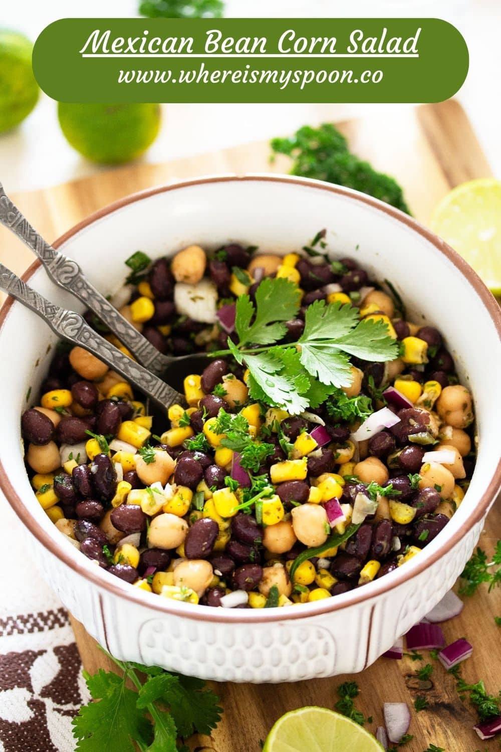 Mexican Bean Salad with Corn - Where Is My Spoon