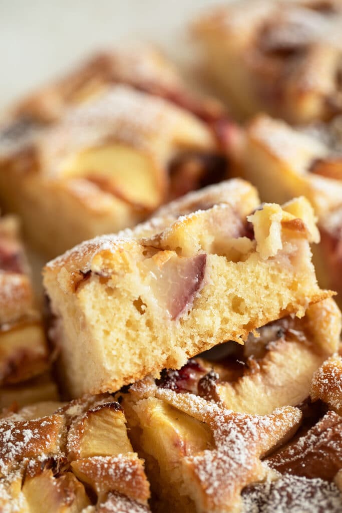 Peach Sour Cream Cake - Where Is My Spoon