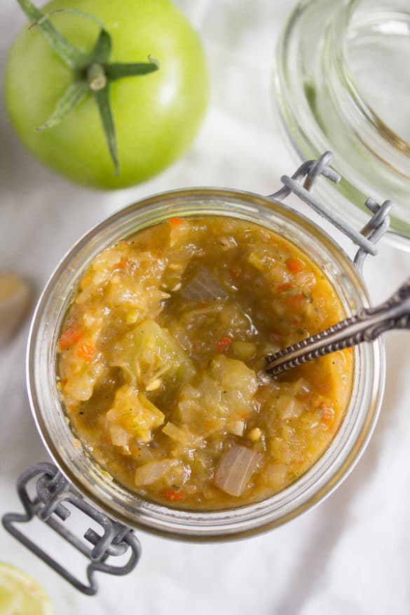 Canning Green Tomato Salsa Verde - Where Is My Spoon