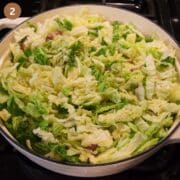 Sauteed Savoy Cabbage with Bacon - Where Is My Spoon
