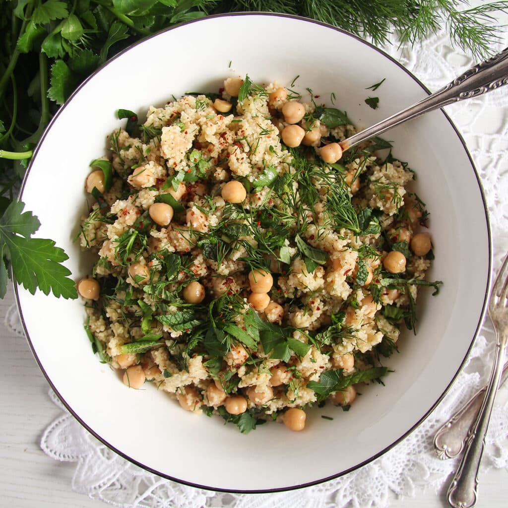 Vegan Bulgur Wheat Salad - Vegan Bulgur Wheat Salad
