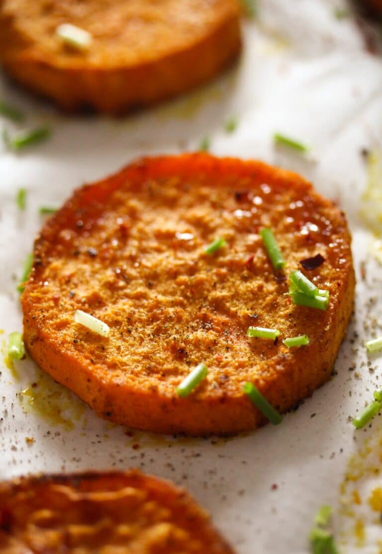 Baked Sweet Potato Slices - Where Is My Spoon