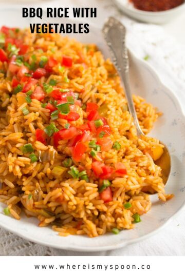 Spicy Barbecue Rice with Vegetables