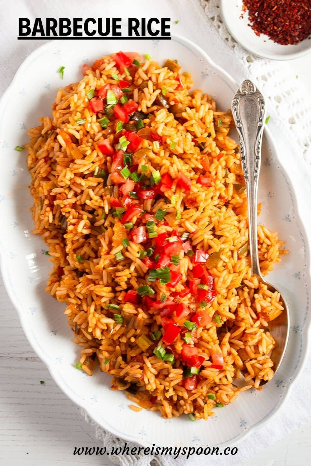 Spicy BBQ Rice - Where Is My Spoon