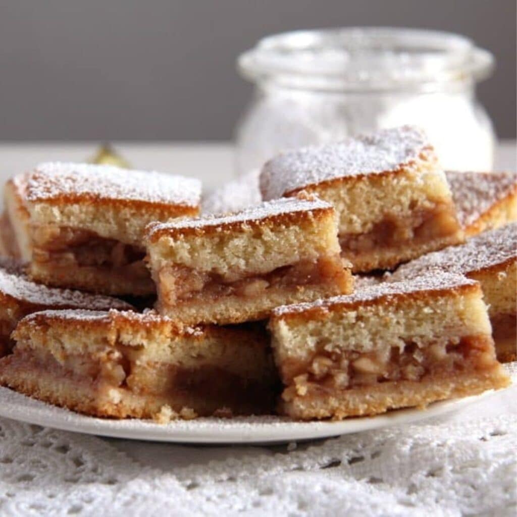 Stewed Apple Cake (Tray Bake) - Where Is My Spoon