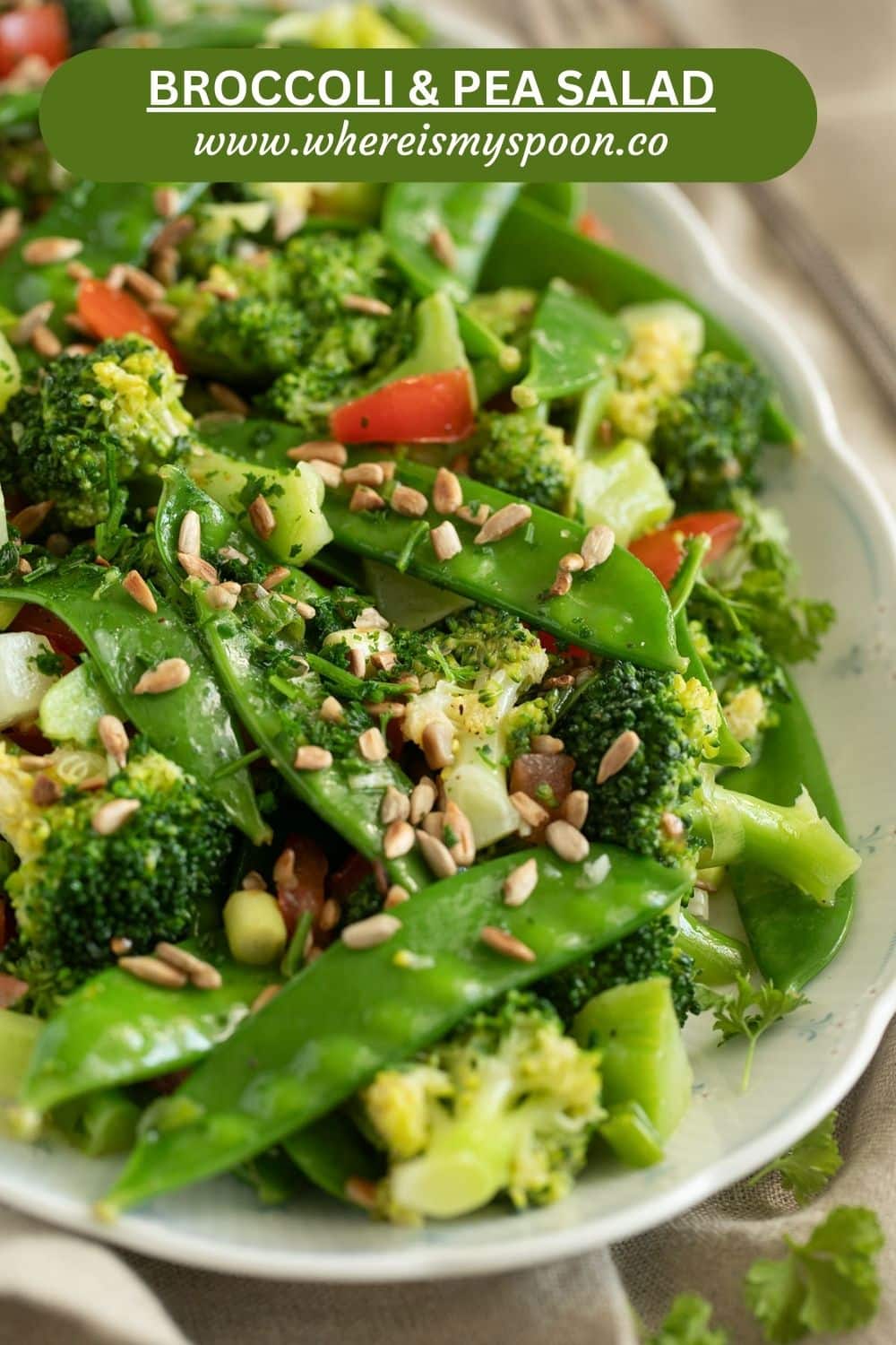 Broccoli and Pea Salad - Where Is My Spoon