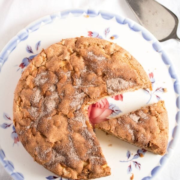 Low-Fat Apple Cake (Low Calorie, Healthy Cake Recipe)