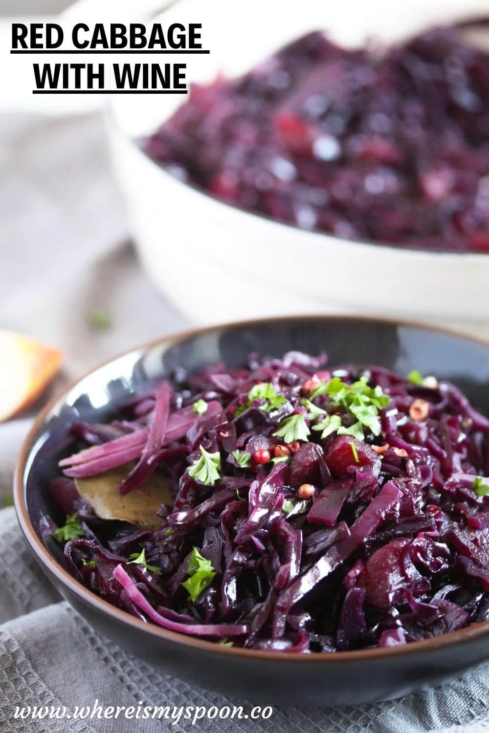 Red Cabbage with Red Wine - Where Is My Spoon