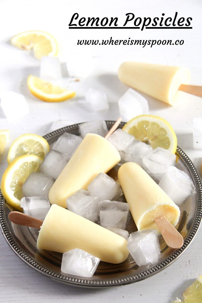 Lemon Popsicles (Lemon Pops with Yogurt and Honey)