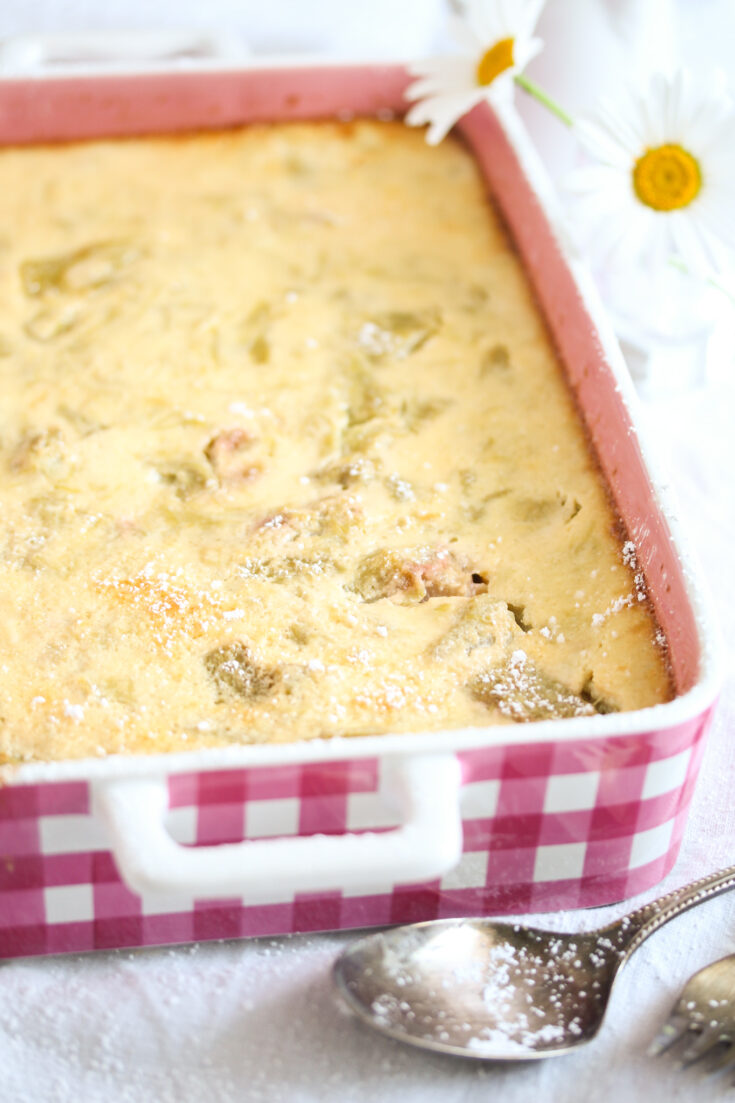 Rhubarb Custard Pudding (Nigella Lawson Recipe) - Where Is My Spoon