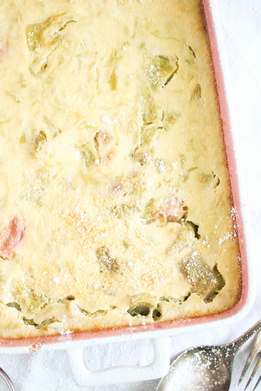 Baked Rhubarb Custard - Where Is My Spoon