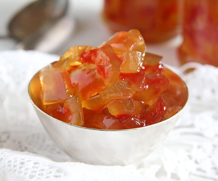 Watermelon Rind Jam (Candied Watermelon Rind) - Where Is My Spoon