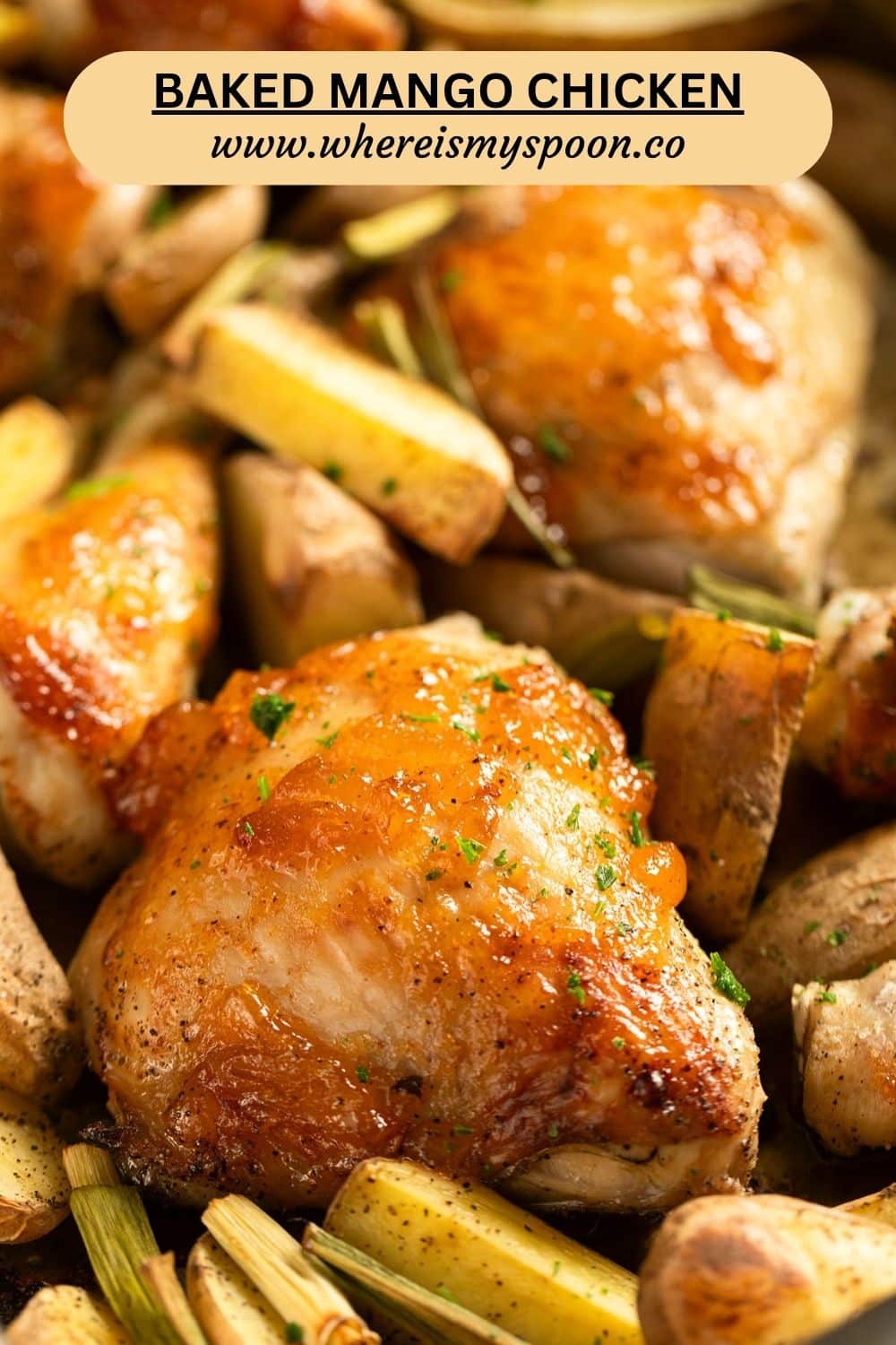 Baked Mango Chicken - Where Is My Spoon