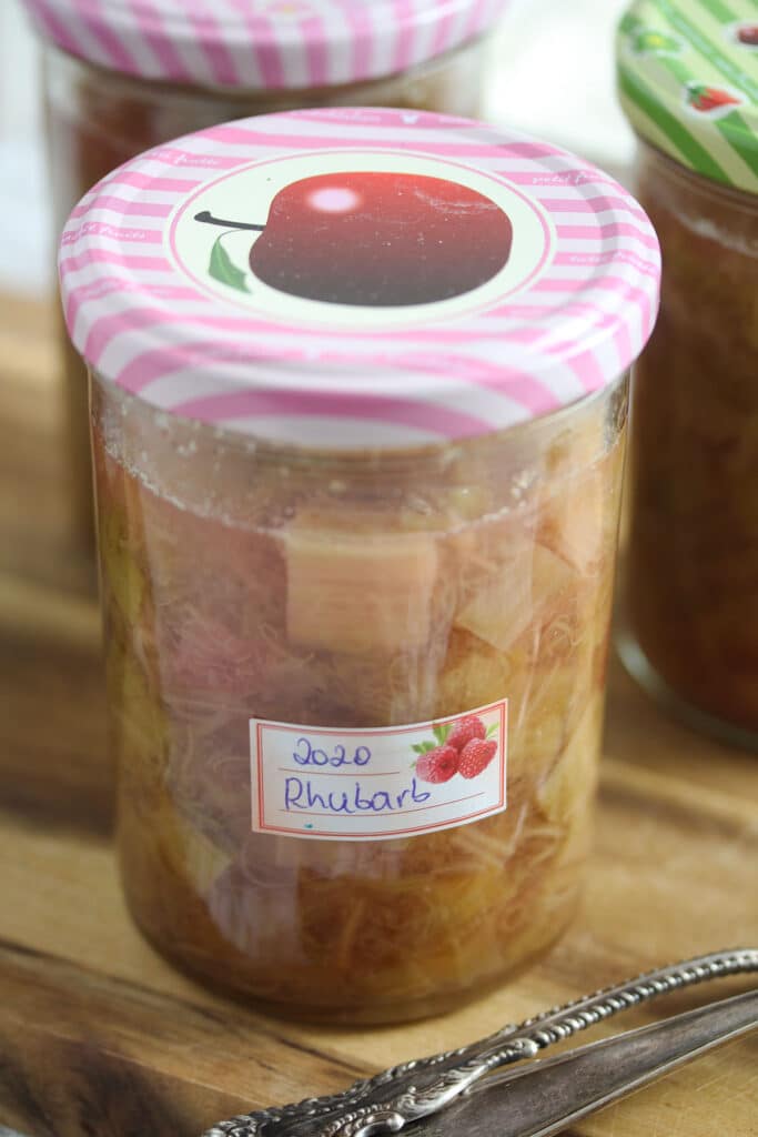 Canning Stewed Rhubarb (How to Preserve Rhubarb) - Where Is My Spoon