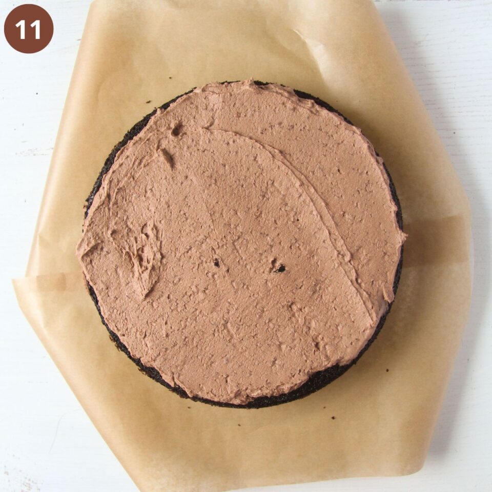 Chocolate Gateau (Gateau Cake with Chocolate Cream)