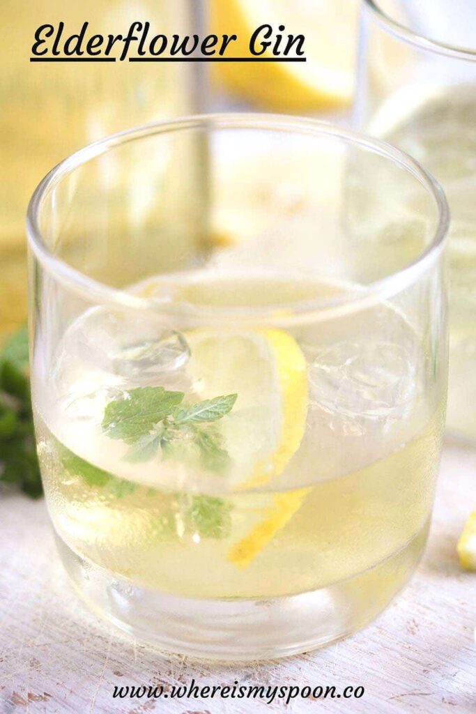 How to Make Elderflower Gin - Where Is My Spoon