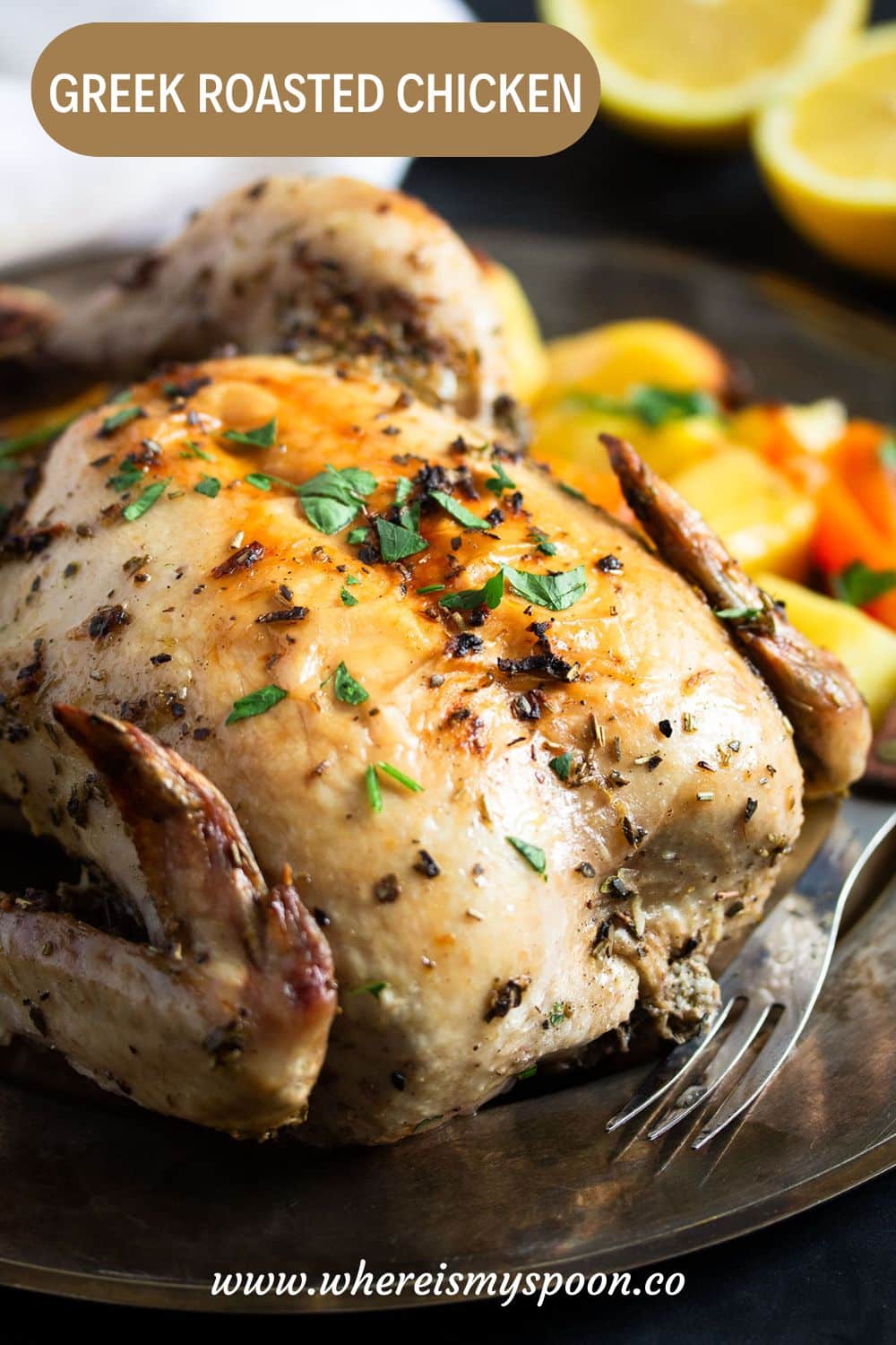 Greek Roasted Chicken - Where Is My Spoon