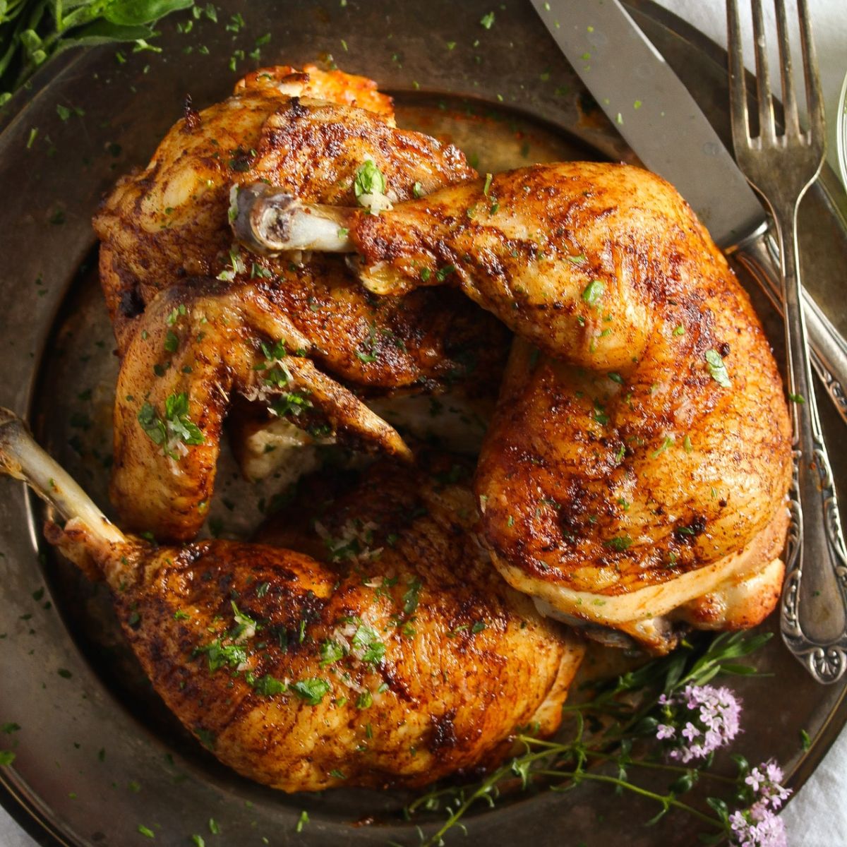 Roasted Half Chicken (Crispy Skin + Juicy Meat) - Where Is My Spoon