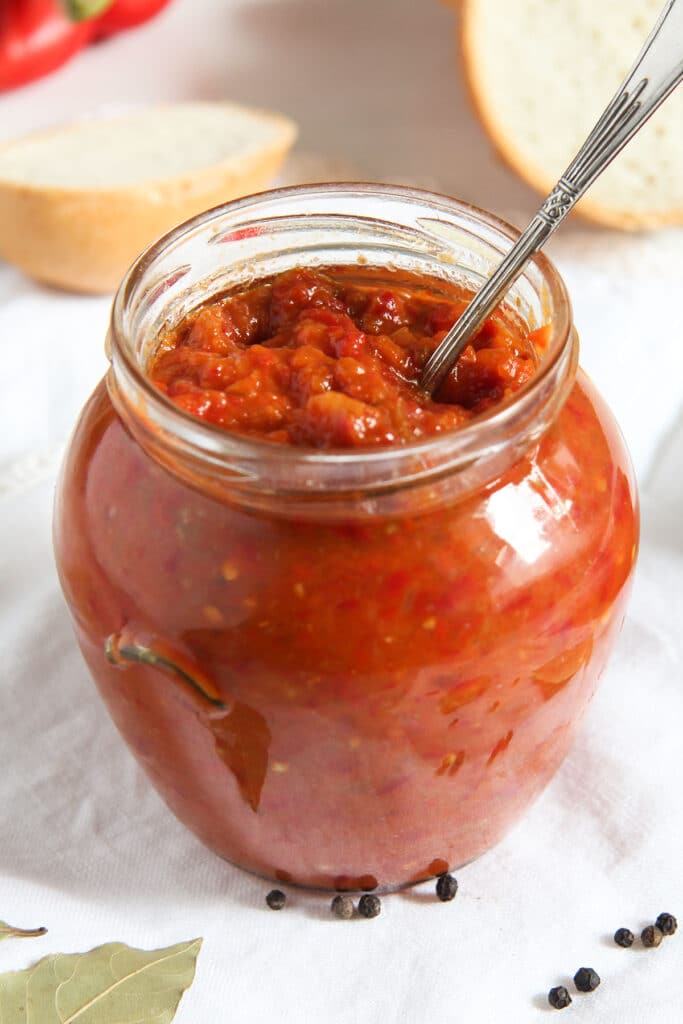 Zacusca Recipe - Romanian Eggplant Spread - Where Is My Spoon