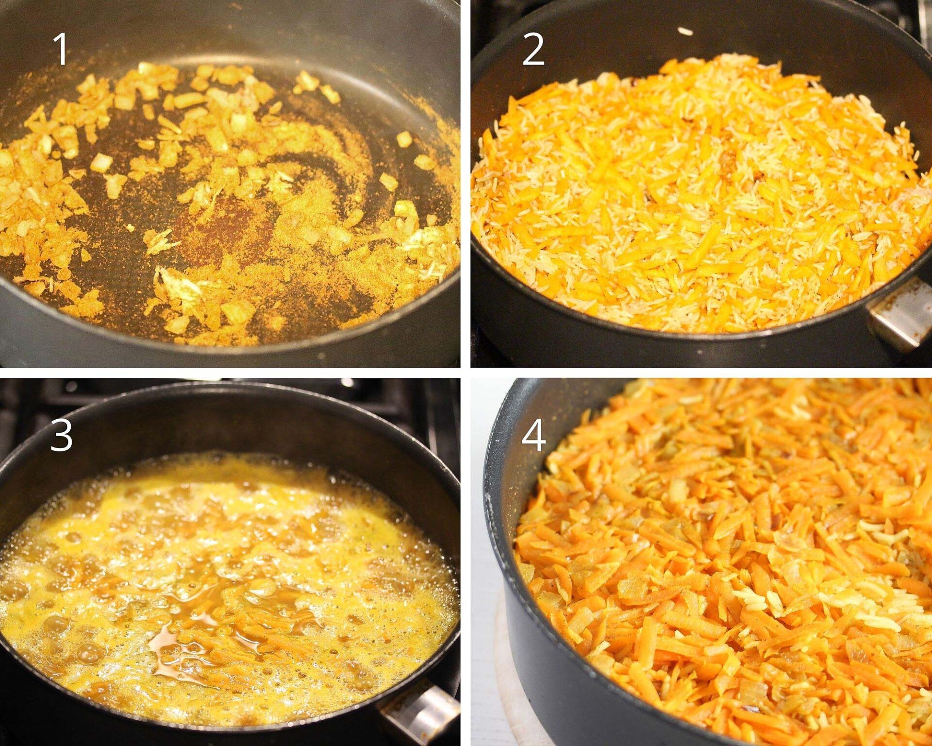 Easy Carrot Rice (One Pot Rice Side Dish)