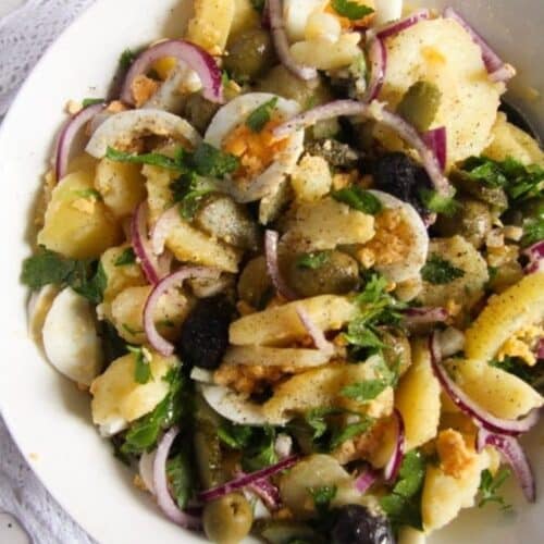 Romanian Potato Salad - Oriental Salad - Where Is My Spoon