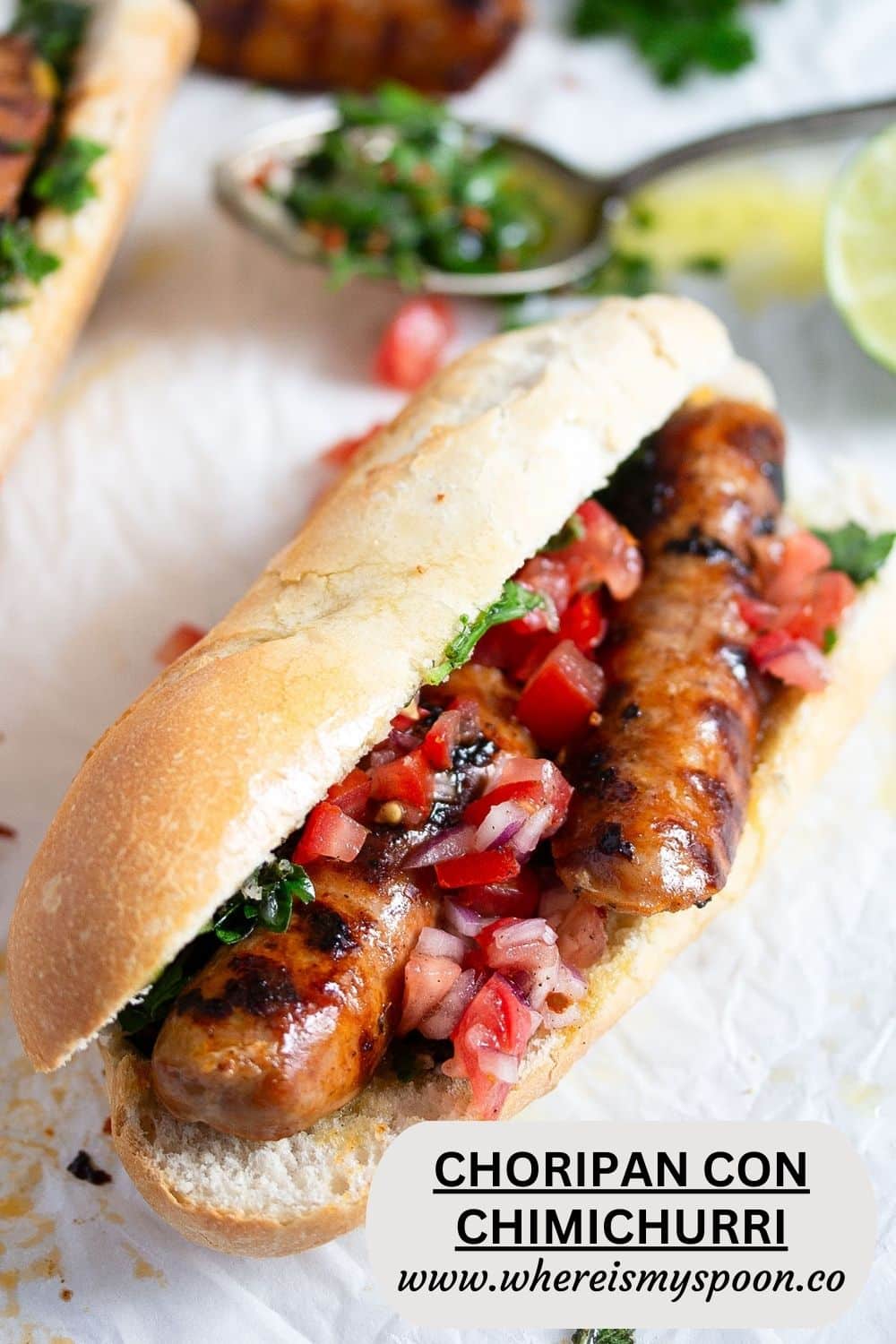 Choripán con Chimichurri – Uruguayan or Argentinian - Where Is My Spoon