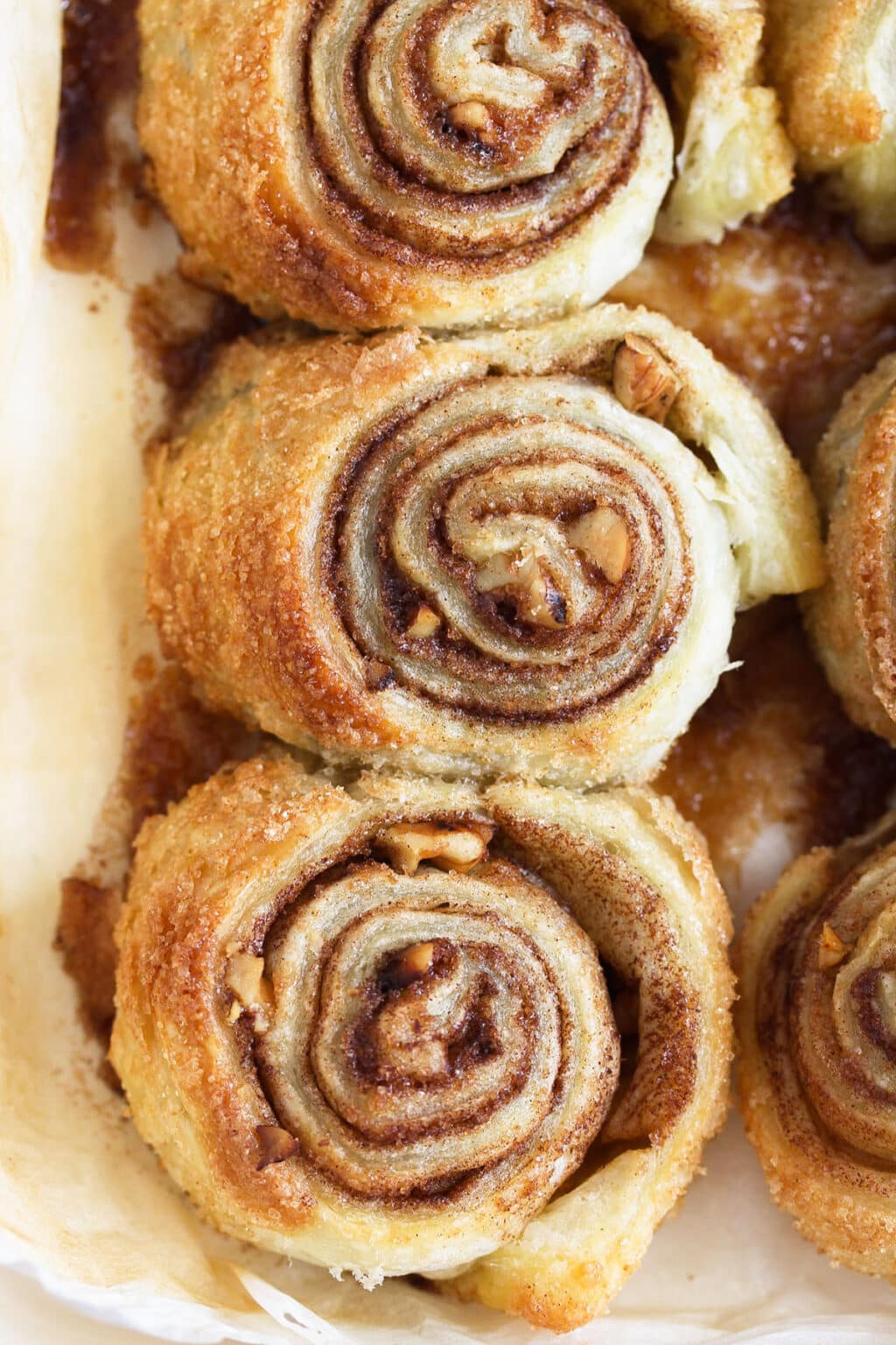 Walnut Puff Pastry Swirls - Where Is My Spoon