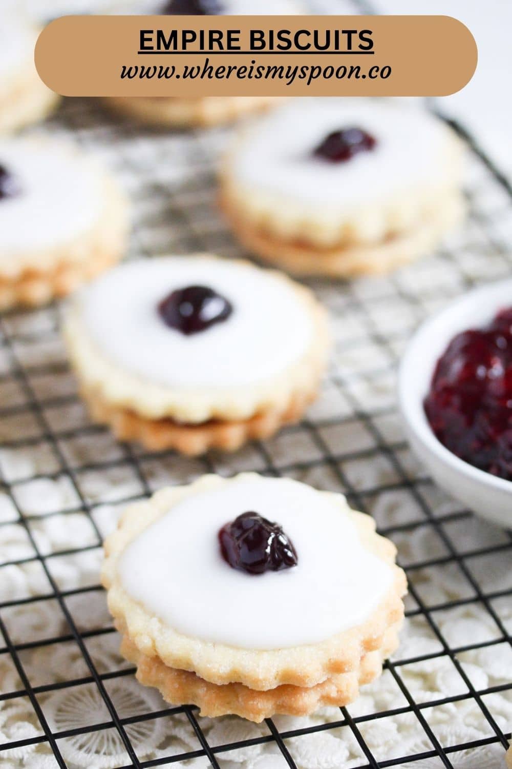 Empire Biscuits (German Biscuits) - Where Is My Spoon