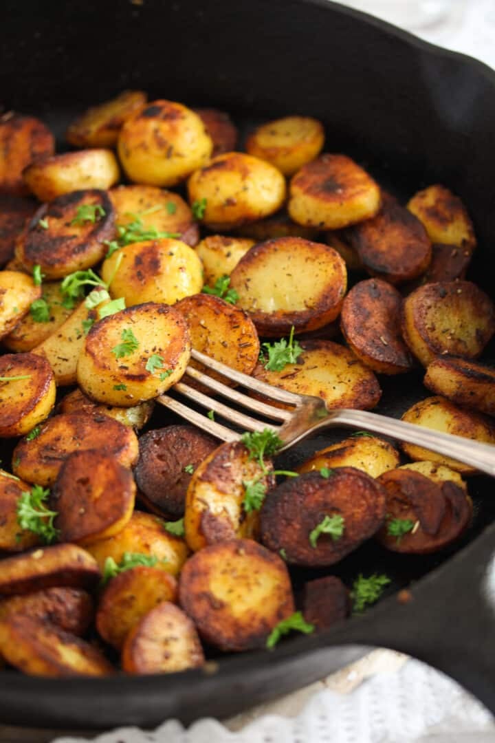 Cast-Iron Skillet Potatoes - Where Is My Spoon