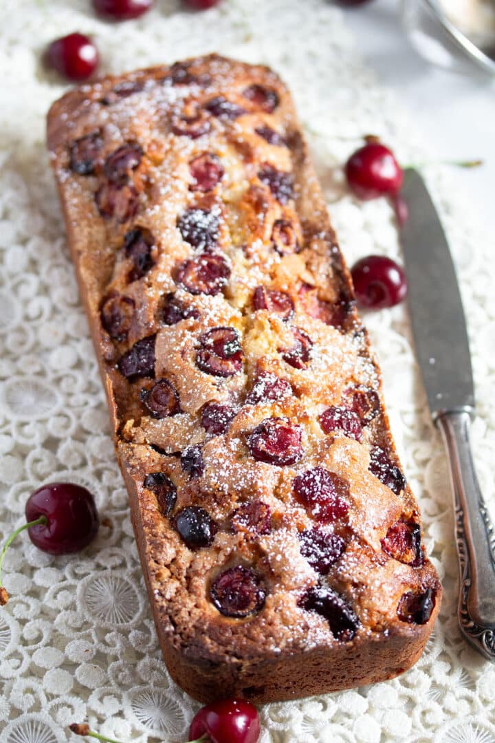Fresh Cherry Loaf Cake - Where Is My Spoon