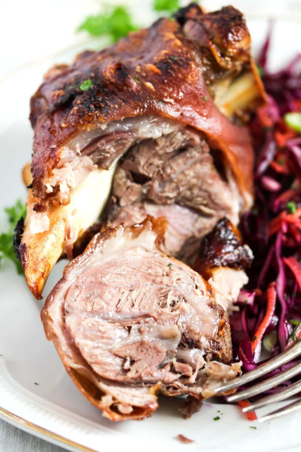 Crispy Pork Hocks (Schweinshaxe Recipe) - Where Is My Spoon